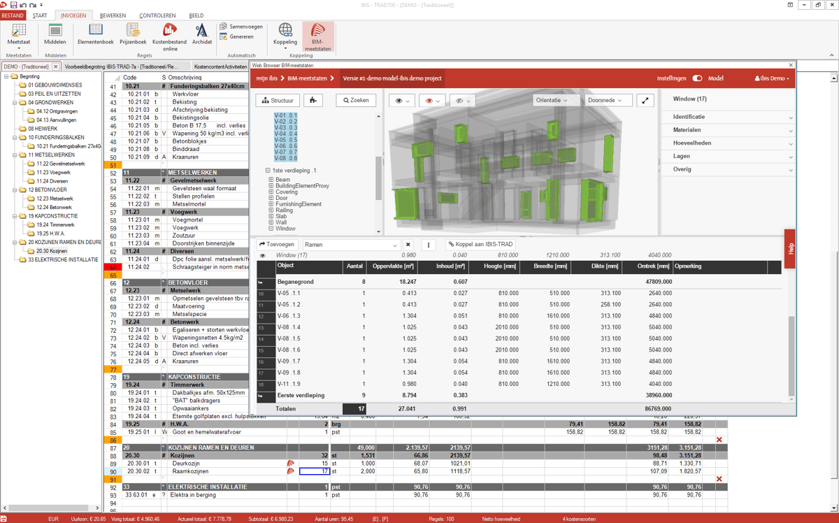 BIM en elementenbegroting, een ideale combinatie